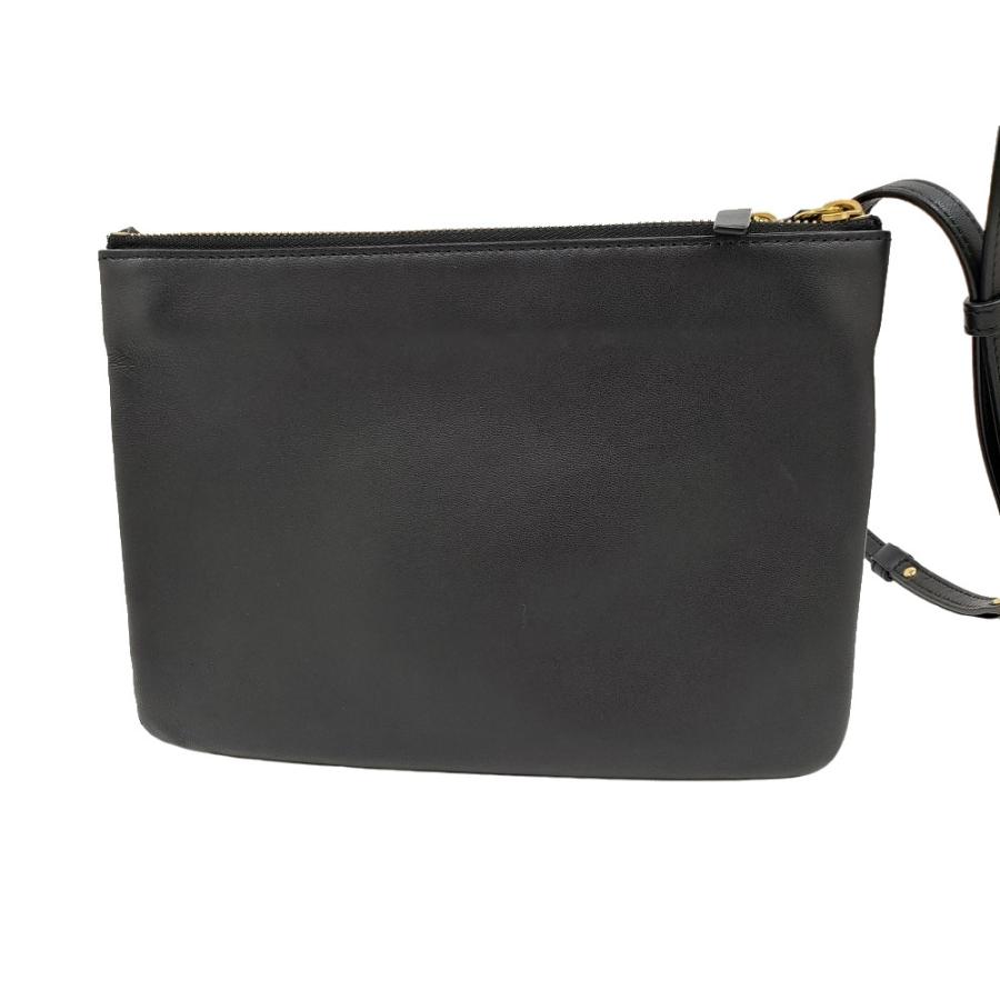 TRIO（CELINE） 【極美品】 CELINE 【セリーヌ】 TORIO/トリオ ラージ 斜め掛け ショルダーバッグ ブラック （3211 ...