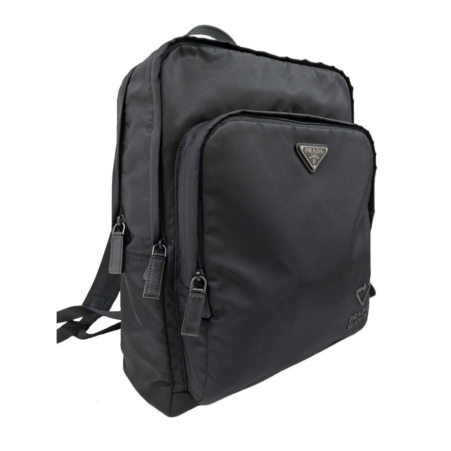 PRADA プラダ「未使用品」2VZ081 Re-ナイロン×サフィアーノ メンズ バックパック リュックサック ブラック （3755） : お宝堂 - 通販 - Yahoo!ショッピング