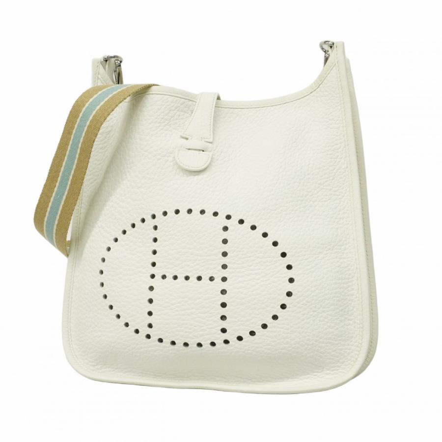 HERMES 【5cc2552】エルメス ショルダーバッグ エヴリン1PM トリヨンクレマンス ホワイト シルバー金具 L刻印【中古】レディース : おたからや Yahoo!ショッピング店 ...