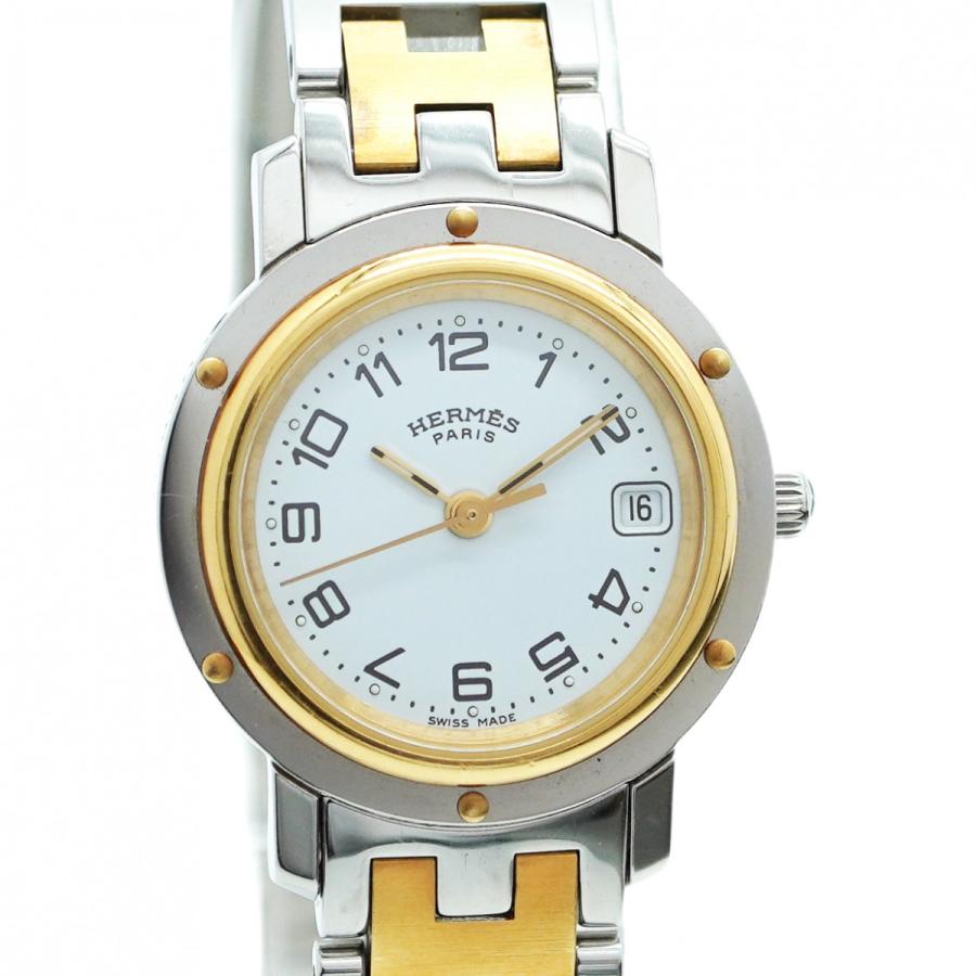 HERMES 【5wwf0204】エルメス クリッパー CL4.220 白文字盤【中古】腕時計 レディース : おたからや Yahoo!ショッピング店 - 通販 - Yahoo!ショッピング