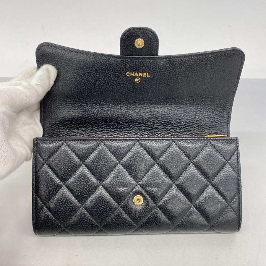 CHANEL（シャネル） 【6ab0324】シャネル 長財布 マトラッセ キャビア