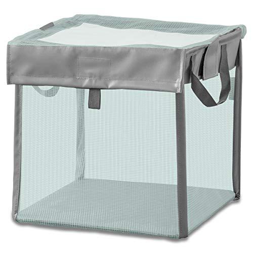 ottostyle.jp ゴミネット ゴミストッカー ゴミ収集ボックス 折りたたみ式 40cm×40cm×40cm 64L 【グレー】 カラスよけ ゴ : おたま屋商店 - 通販 ...