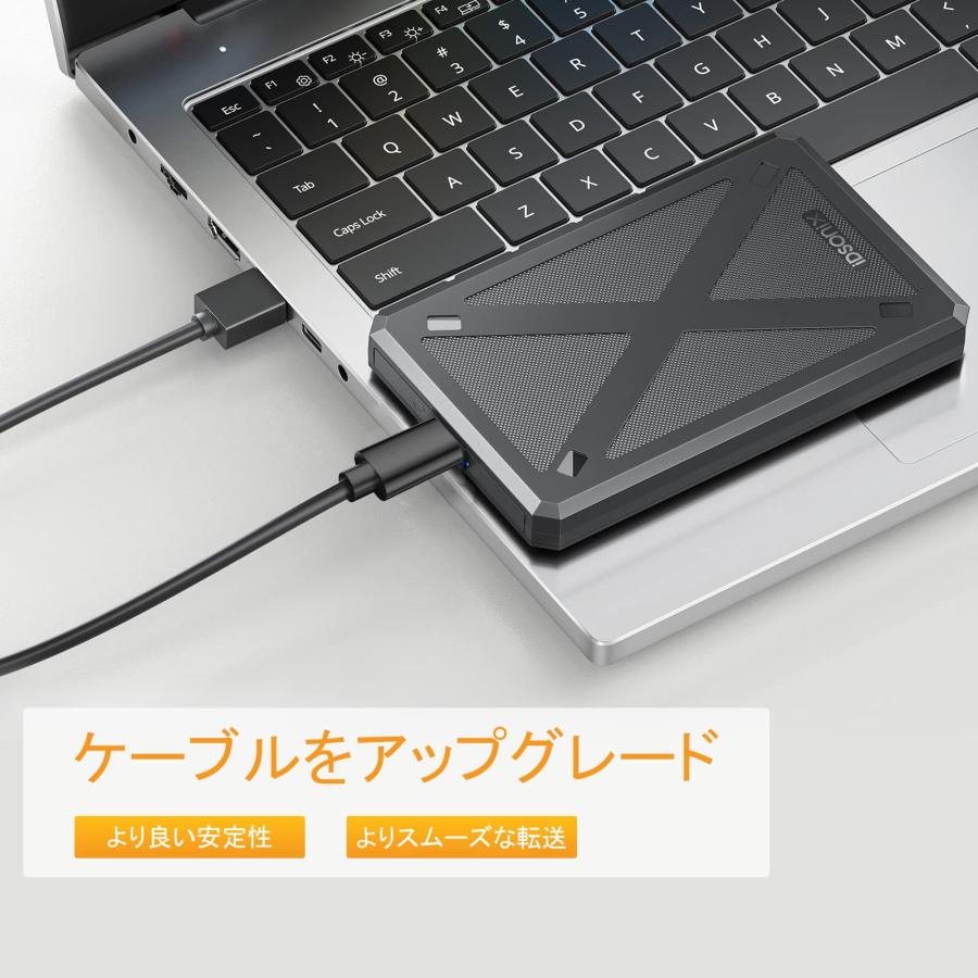 【6Gbps】iDsonix 2.5インチ 外付けハードディスク ケース HDD/SSD両対応 7mm-9.5mm usb3.0 SATA対応 ...