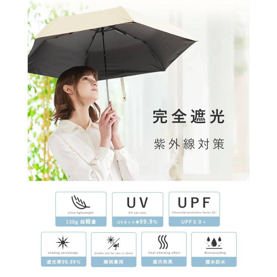 【JIS認証】日傘 超軽量 130g 折りたたみ傘 折り畳み日傘 UVカット率 遮熱 折り畳み傘 紫外線遮断 晴雨兼用 梅雨対策 耐風撥水 多層生地設 : おたま屋商店 - 通販 ...