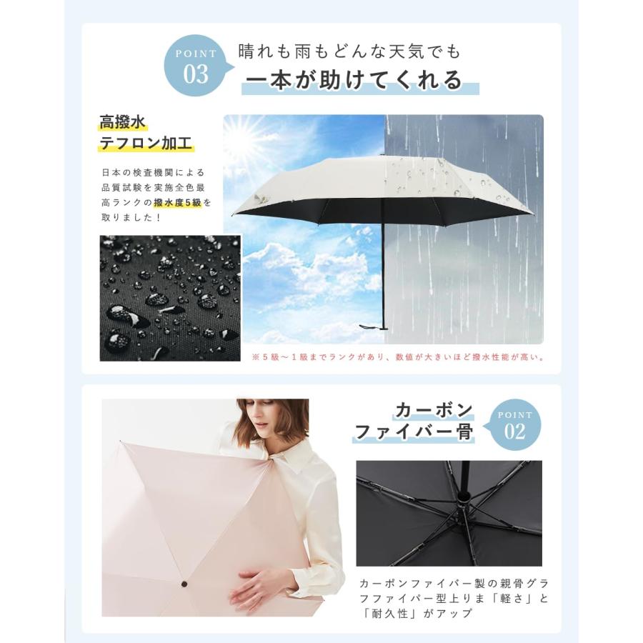 【JIS認証】日傘 超軽量 130g 折りたたみ傘 折り畳み日傘 UVカット率 遮熱 折り畳み傘 紫外線遮断 晴雨兼用 梅雨対策 耐風撥水 多層生地設 : おたま屋商店 - 通販 ...
