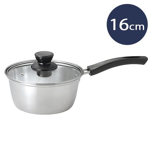 ステンレス 鍋 片手鍋 16cm IH対応 ガスコンロ : 生活通販お助け隊 - 通販 - Yahoo!ショッピング