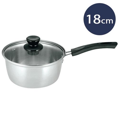 ステンレス 鍋 片手鍋 18cm IH対応 ガスコンロ : 生活通販お助け隊 - 通販 - Yahoo!ショッピング