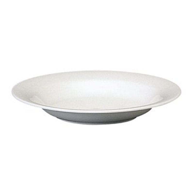 NARUMI(ナルミ) カレー皿 パスタ皿 プラスセラム 22cm ホワイト シンプル 電子レンジ温め 食洗機対応 日本製 9795-113 ...