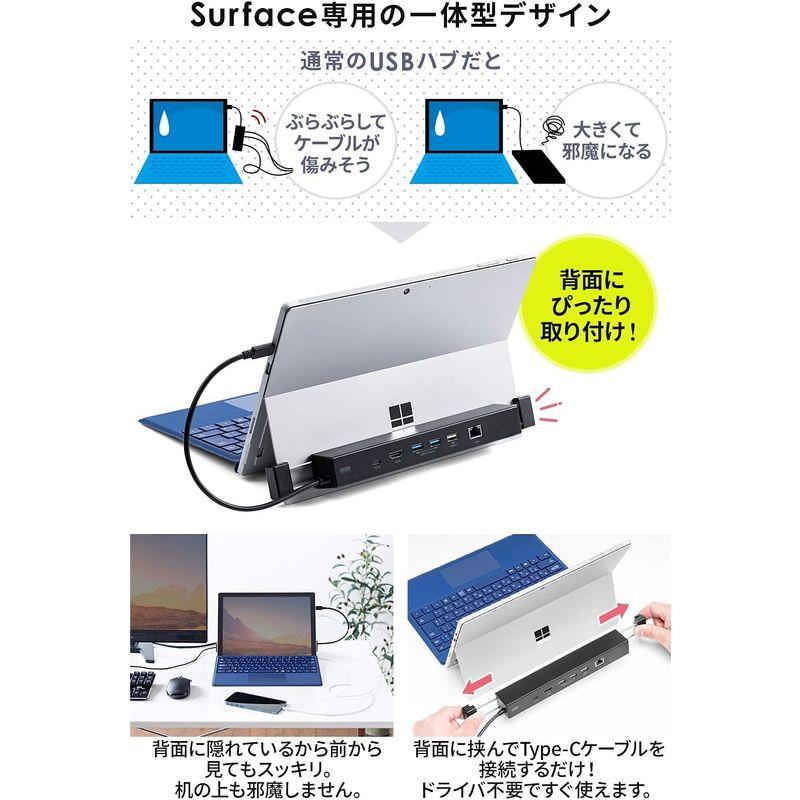 サンワダイレクト ドッキングステーション Surface Pro8 /Pro7 /Pro7 Plus/Pro X/Go 3 / Go 2 / : 20240205083541-00113 ...