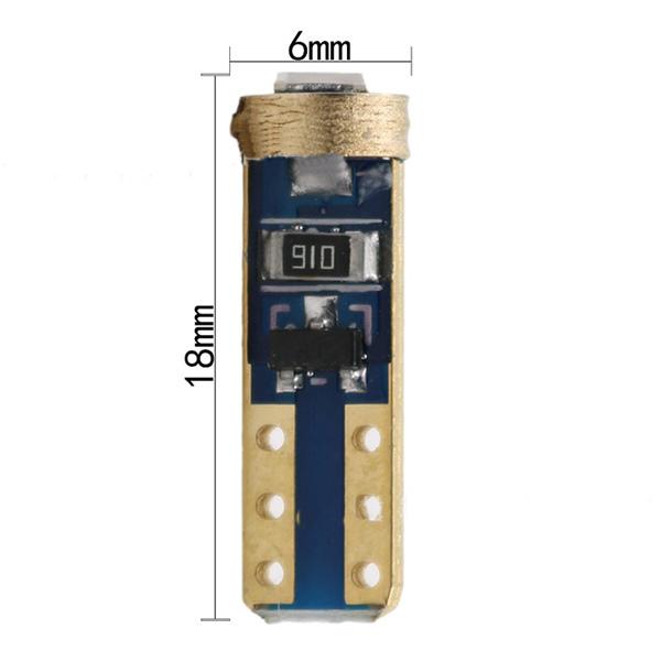T5 LED SMD3030 12V専用 無極性 10個セット ウェッジ バルブ 拡散 メーター球 エアコン インバネ メーターランプ ...