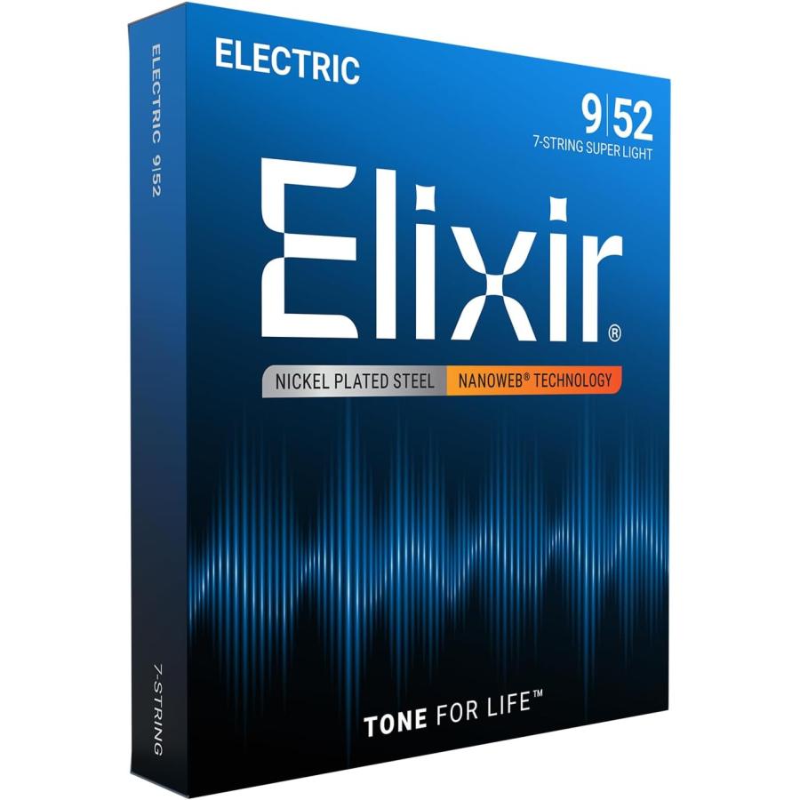 Elixir（エリクサー） エレキギター弦Elixir 7-STRING エレキ ギター弦 12007 NANOWEB SUPER LIGHT ...