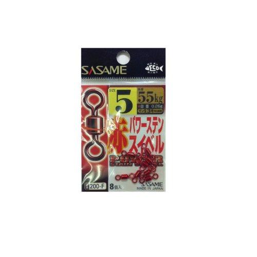 ささめ針(SASAME) 200-F 赤パワーステンスイベル 10号 : 雑貨屋MelloMellow - 通販 - Yahoo!ショッピング