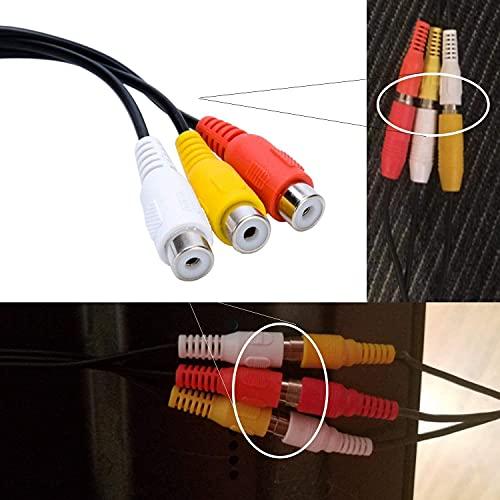 YFFSFDC 3.5mm RCA 変換 ケーブル AVケーブル 変換プラグ付き4極ミニプラグ 4極ミニプラグRCAステレオオーディオ ビデオ変 : 雑貨屋MelloMellow - 通販 ...