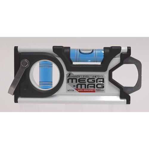 シンワ測定(Shinwa Sokutei) ハンディレベル MEGA-MAG マグネット付き 白 100mm 73130 : 雑貨屋MelloMellow - 通販 - Yahoo!ショッピング