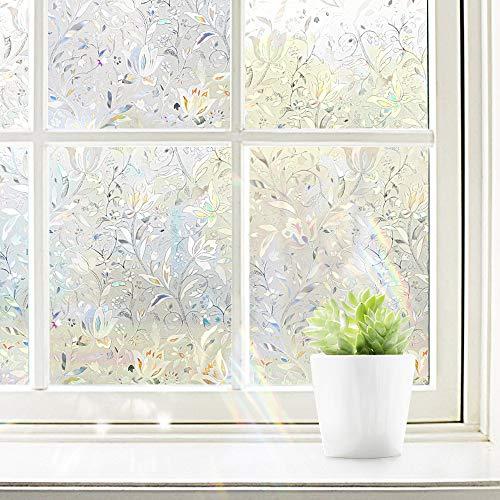 Homein 窓ガラス目隠しシート 窓めかくしシート ステンドグラスシール uvカット 水で貼る 剥がせる 外から見えない 遮光 おしゃれ花柄 : nob55bae8897 : 雑貨屋 ...