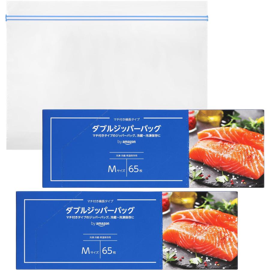 ダブルジッパーバッグ Mサイズ 130枚(65枚入×2箱)(Kuras) : 雑貨屋MelloMellow - 通販 - Yahoo!ショッピング