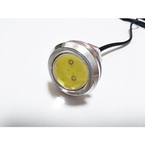 デイライト LED 防水 イーグルアイ 大玉 23mm 10個セット 12V 埋め込み (ホワイト/シルバーボディ) : 雑貨屋MelloMellow - 通販 - Yahoo!ショッピング