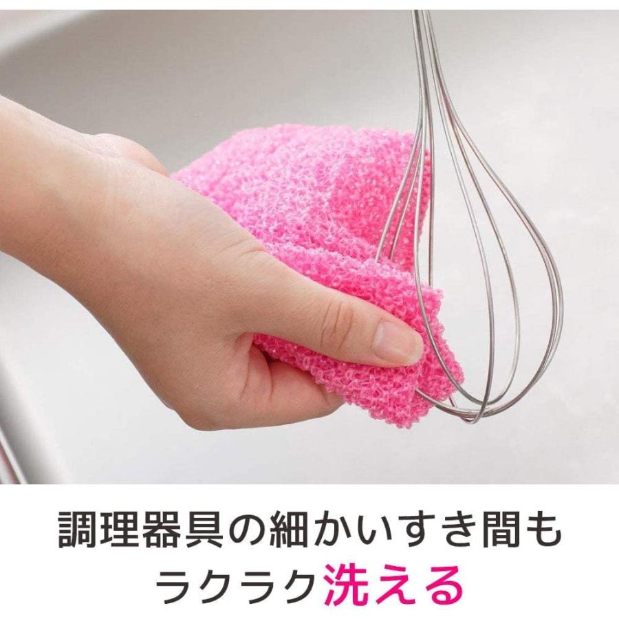 3M キッチン スポンジ 汚れ落ちがはなまるのネット ピンク スコッチブライト YHNT-01K 3P A : 雑貨屋MelloMellow ...