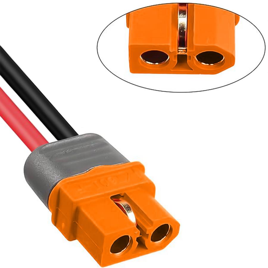 150cm XT60iメス(XT60i-F)（XT60もOK） to MC4変換延長ケーブル12AWG XT60とXT60iどちらにも使えます 太陽光発電 太陽光パネルなどへ : お得 ...