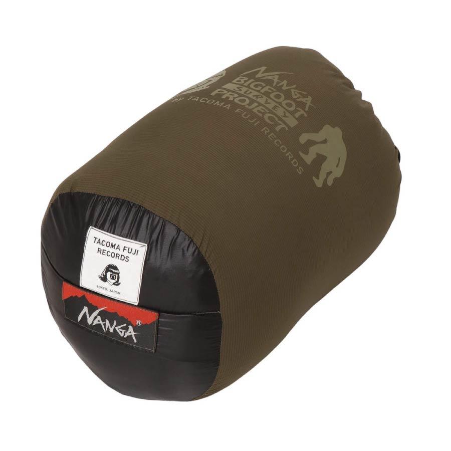 ナンガ×タコマフジレコード エクスクルーシブ スリーピングバッグ レギュラー カーキ #N0003084 送料無料 NANGA NANGA（ナンガ） NANGA NANGA×TACOMA FUJI RECORDS EXCLUSIVE SLEEPING