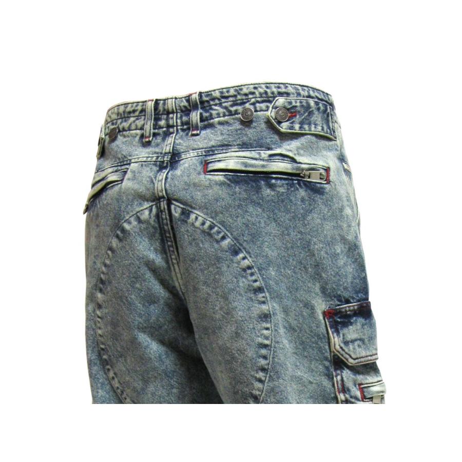 DIESEL ディーゼル ルーズフィット ストレート アシンメトリーポケット カーゴジーンズ D-FISH A09535 0EMAN ...