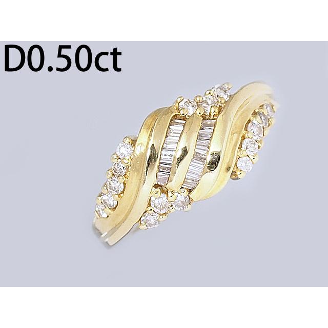 音羽屋 ダイヤモンド/0.50ct K18YG イエローゴールド デザイン リング 9.5号 仕上済 : 質音羽屋Yahoo!ショッピング店 - 通販 - Yahoo!ショッピング