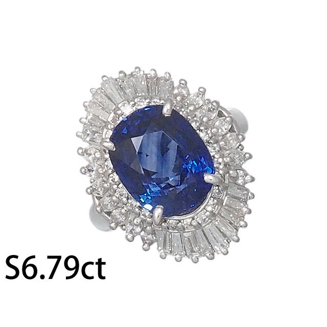 音羽屋 ロイヤルブルー サファイア/6.79ct ダイヤ/1.30ct Pt900 リング 12号 鑑別書付き 仕上済 : 質音羽屋Yahoo!ショッピング店 - 通販 - Yahoo!ショッピング