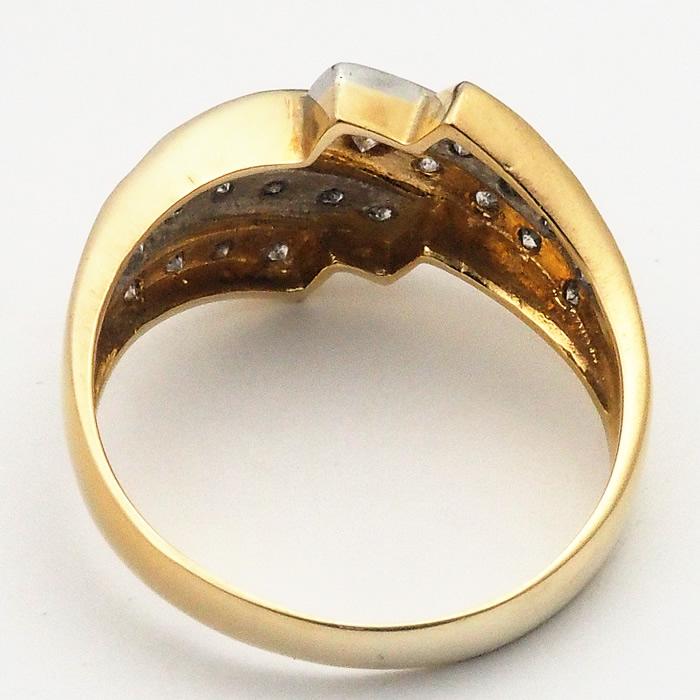 音羽屋 ダイヤモンド/0.35ct K18YG/Pt900 デザイン リング 13号 仕上済【中古】 : 質音羽屋Yahoo!ショッピング店 - 通販 - Yahoo!ショッピング