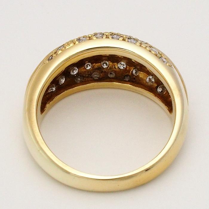 音羽屋 ダイヤモンド/0.45ct K18YG デザイン リング 11号 仕上済【中古】 : 質音羽屋Yahoo!ショッピング店 - 通販 - Yahoo!ショッピング