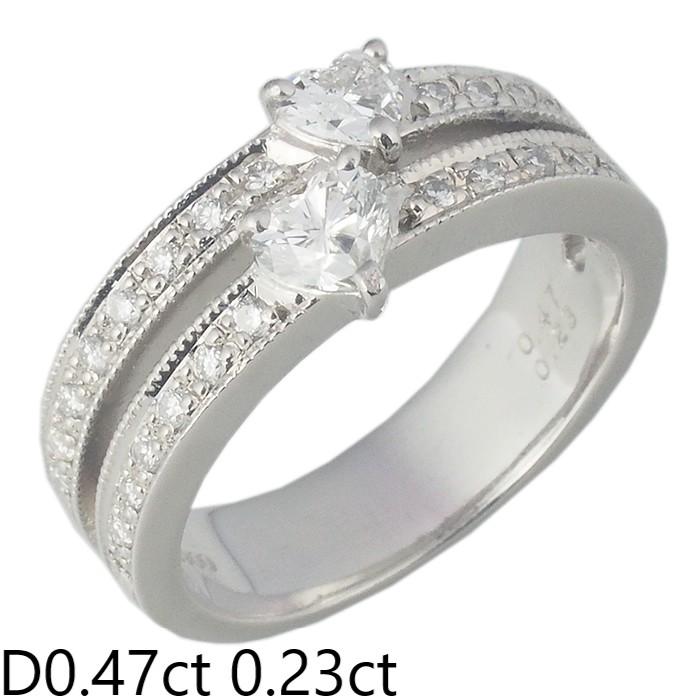 音羽屋 ダイヤモンド/0.47ct 0.23ct Pt900 リング 11号 仕上済【中古】 : 質音羽屋Yahoo!ショッピング店 - 通販 - Yahoo!ショッピング