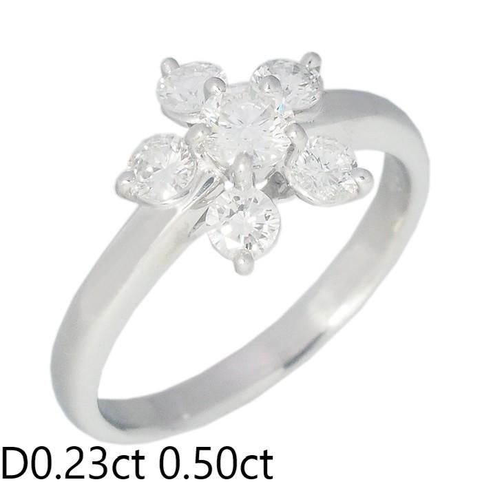 音羽屋 ダイヤモンド/0.23ct 0.50ct Pt900 フラワーデザイン リング 13号 仕上済【中古】 : 質音羽屋Yahoo!ショッピング店 - 通販 - Yahoo!ショッピング