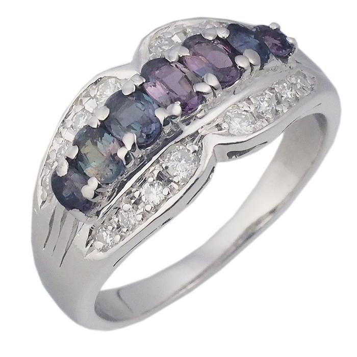 音羽屋 アレキサンドライト/0.83ct ダイヤ/0.22ct Pt900 デザイン リング 13号 鑑別カード付き 仕上済【中古】 : 質音羽屋Yahoo!ショッピング店 - 通販 ...