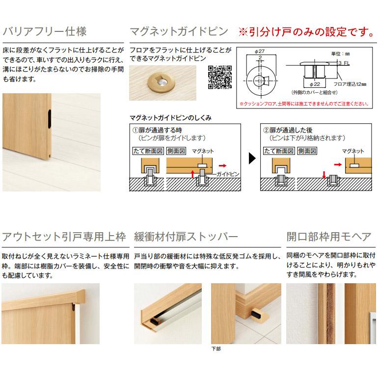 YKK AP YKKAP ラフォレスタ アウトセット引戸(片引き戸)セット YKK AP YKKAP ラフォレスタ アウトセット引戸(片引き戸)セット