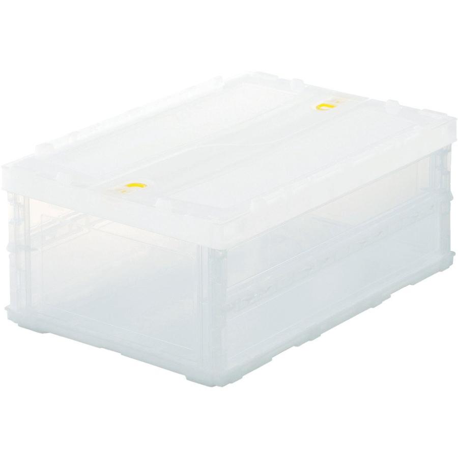 TRUSCO(トラスコ) 薄型折りたたみコンテナスケル 30Lロックフタ付 透明 TSK-C30B-TM 収納ケース 収納ボックス : オウカストア - 通販 - Yahoo!ショッピング