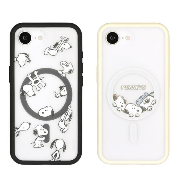 IIIIfit ピーナッツ SNOOPY プランプフレーム iPhone16e 対応 クリアケース スマホカバー きょうだい SNGG ...