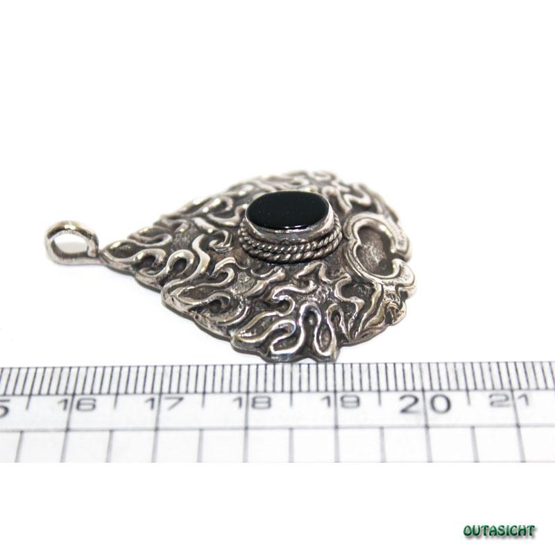 シルバー ペンダントトップ ブラックオニキス ネパール SS-159 : アウタサイト - 通販 - Yahoo!ショッピング