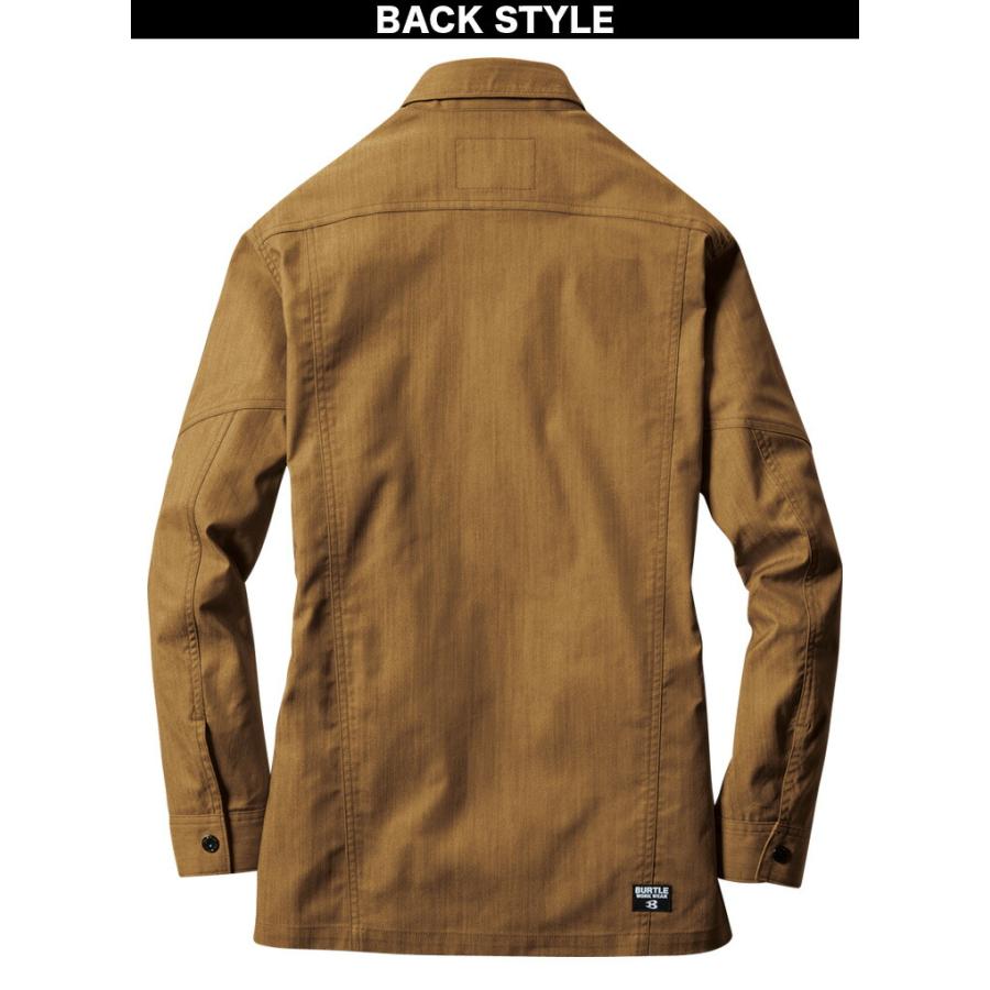 BURTLE 【BURTLE】長袖シャツ（ユニセックス）1815 バートル ムラ糸片サイド染め 制電 ストレッチ 春夏 作業服 作業着 メンズ レディース ユニフォーム : アウトドアサムライ ...