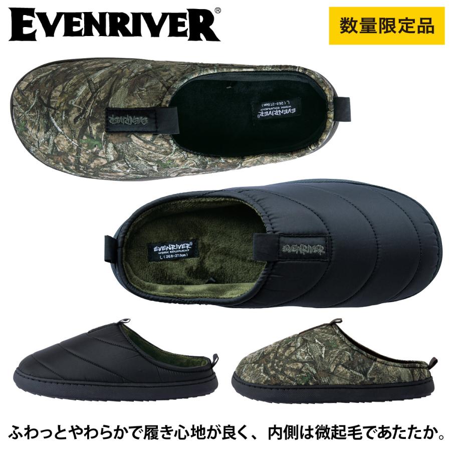 2024年秋冬新作 EVEV RIVER イーブンリバー ERS05 ワンマイルサンダル スリッポン シンプルでスタイリッシュなデザイン ...