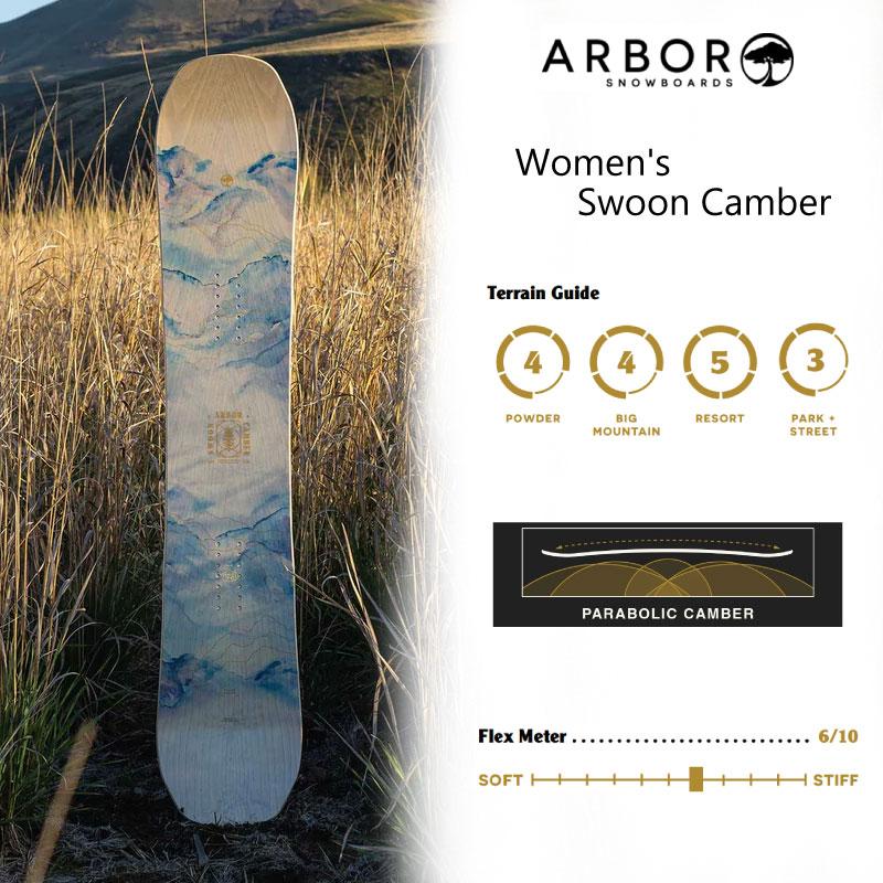 アーバー スノーボード レディース スウォーン ARBOR SwoonCamber 23-24 カービング フリーライディング 地形 チューン : アウトドアフリーク - 通販 - Yahoo ...