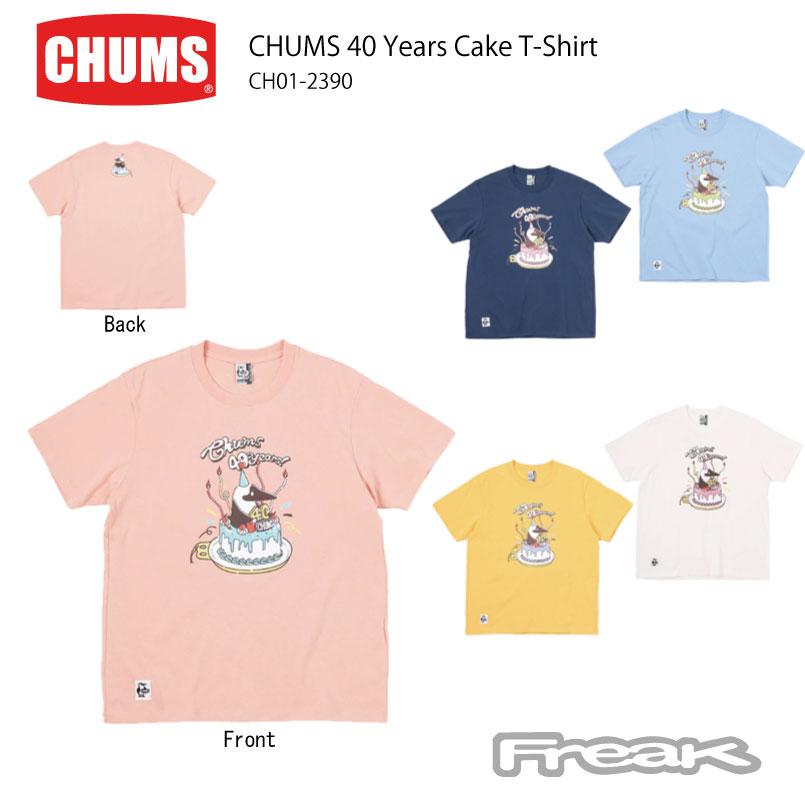 CHUMS チャムス トップス Tシャツ CH01-2390＜CHUMS 40 Years Cake T-Shirt チャムス40イヤーズケーキTシャツ(トップス/Tシャツ)＞※取り寄せ品 ...