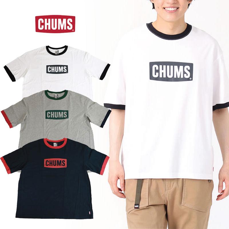 チャムス Tシャツ オーバーサイズドリンガーチャムスロゴTシャツ CHUMS OVERSIZED RINGER CLOGO LOGO T-SHIRT CH01-2179 メンズ アウトドア ...