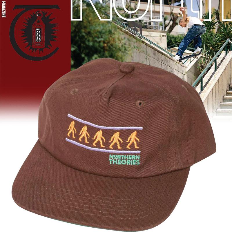 セオリーズ キャップ THEORIES CAP Northern Theories Snapback Brown cap : アウトドア ...