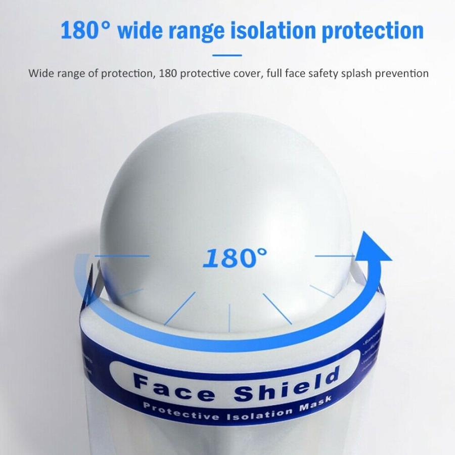 フェイスシールド 透明フェイスカバー マスクと併用 飛沫感染予防 男女兼用 x 10set ODGT1-T101 : OutDoor Garage - 通販 - Yahoo!ショッピング