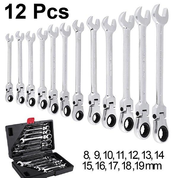 12pcフレックス 首振りラチェットコンビネーションレンチセット 72ギア ODGT1-T104 : OutDoor Garage - 通販 - Yahoo!ショッピング