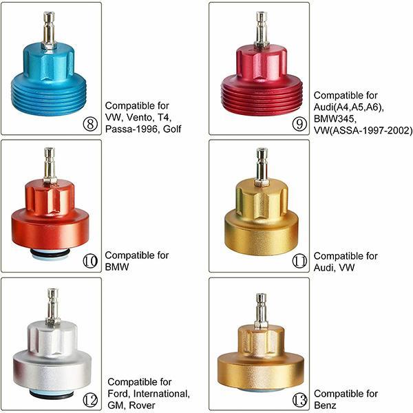 16pc ユニバーサル ラジエターリークテスター ラジエーターキャップテスター ODGT1-T187 : OutDoor Garage - 通販 - Yahoo!ショッピング