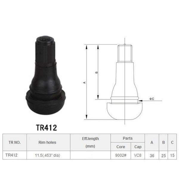 TR412 2輪タイヤ交換の定番 エアバルブx2個セット ODGN2-L006 : OutDoor Garage - 通販 - Yahoo!ショッピング