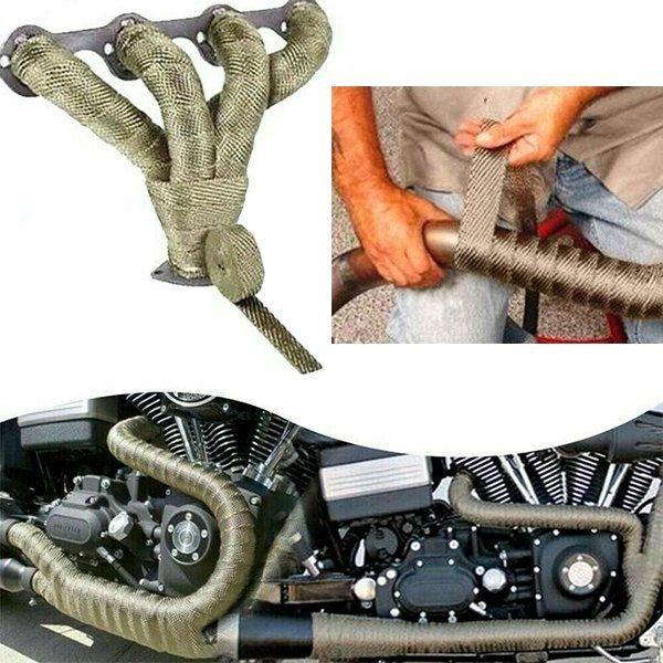 おすすめ ベージュカラー マフラーサーモバンテージ 耐熱 断熱テープ 50mmx10m ODGK2-YZM013-T yoshiyuki0804.sub.jp