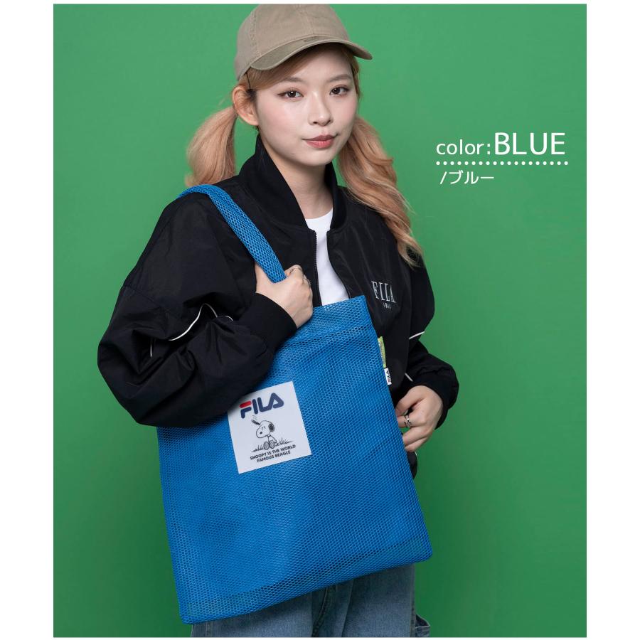 FILA フィラ スヌーピー メッシュバッグ トートバッグ A4収納 軽量 軽い 速乾 チャック 内ポケット付き 見えない 海 プール アウトドア karlas : Karlas カルラス ...