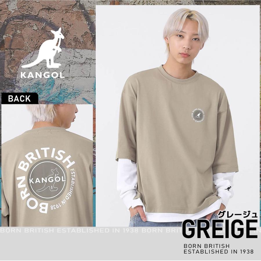 KANGOL カンゴール Tシャツ 長袖 レディース ロンT バックプリント 大きめ レイヤード クルーネック ロゴ ストリート 秋 冬 春 karlas : Karlas カルラスヤフー店 ...