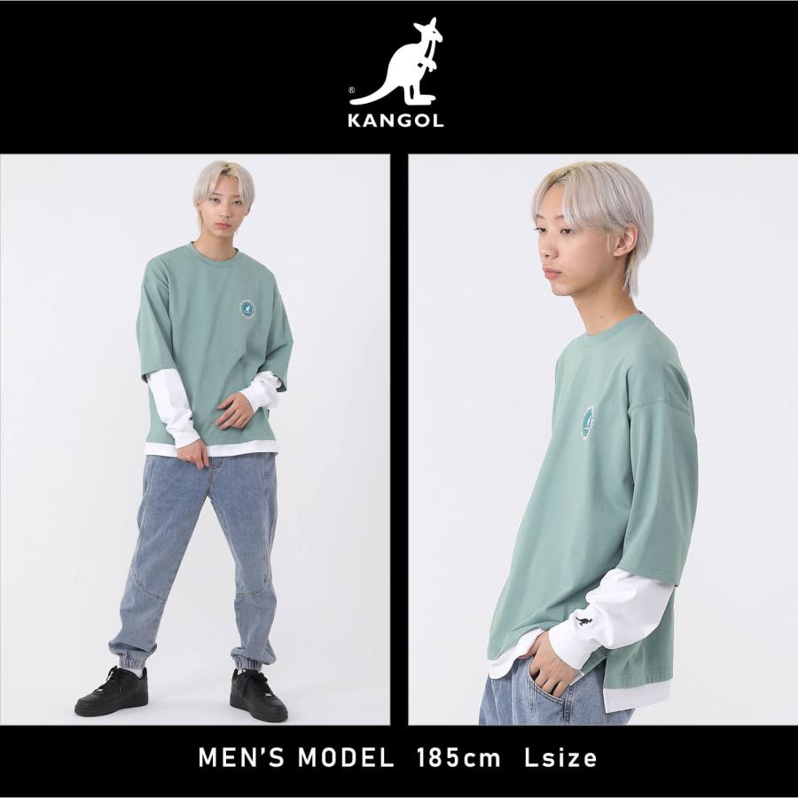 KANGOL カンゴール Tシャツ 長袖 レディース ロンT バックプリント 大きめ レイヤード クルーネック ロゴ ストリート 秋 冬 春 karlas :kpmc-10307sale ...